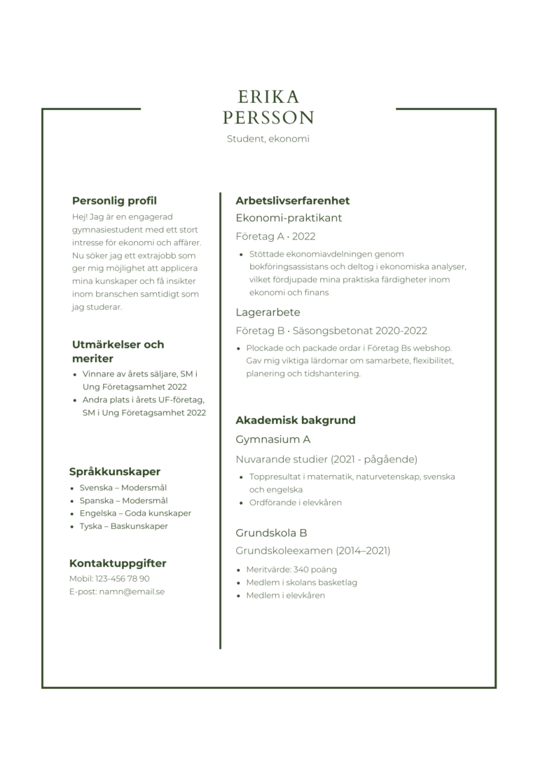 Gratis CV-mallar och mallar för personligt brev | Allakando