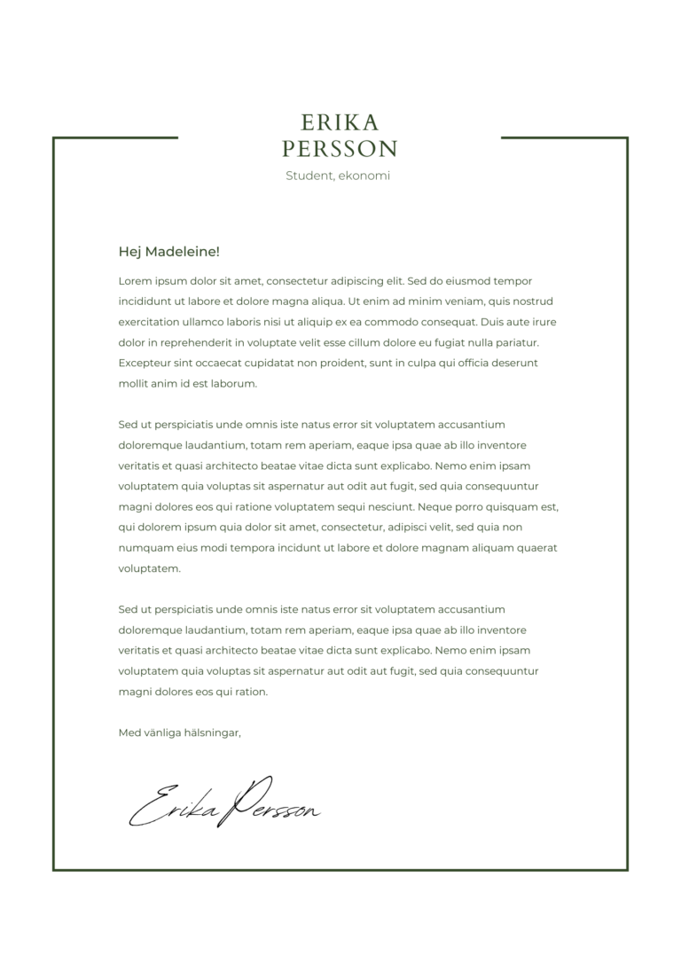 Gratis CV-mallar och mallar för personligt brev | Allakando