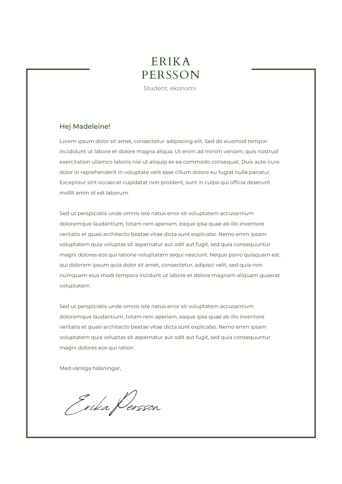 Gratis CV-mallar och mallar för personligt brev | Allakando